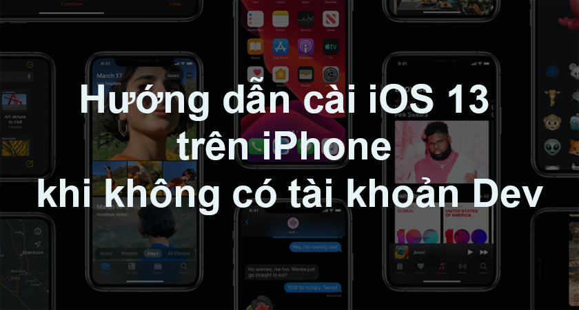 Tải iOS 13 Beta cho iPhone khi không có tài khoản DEV cực dễ