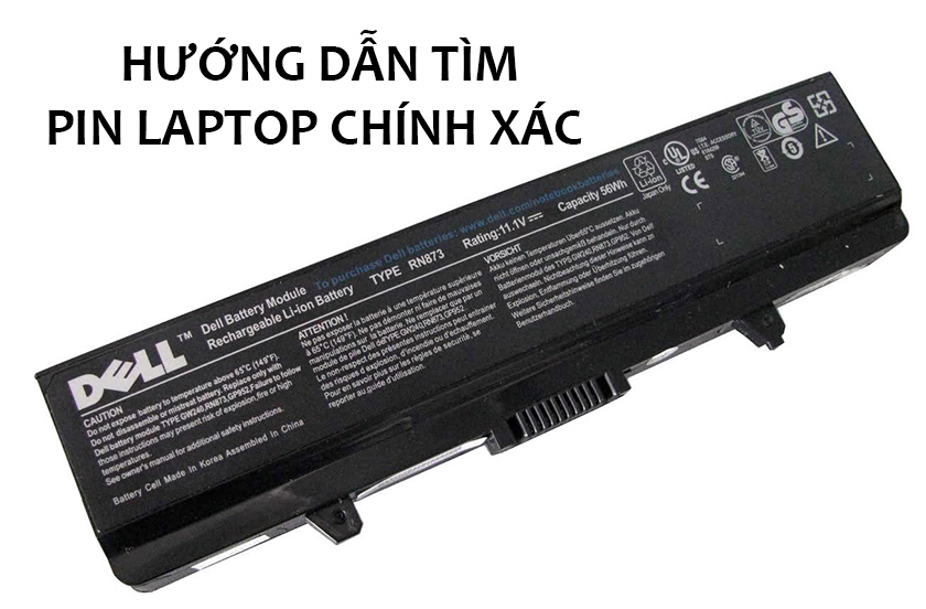 Cách phân biệt pin laptop, xem pin laptop bao nhiêu mah