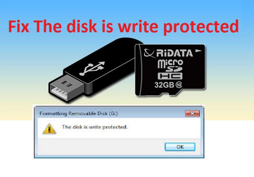 Lỗi the disk is write protected trên USB, thẻ nhớ và cách khắc phục
