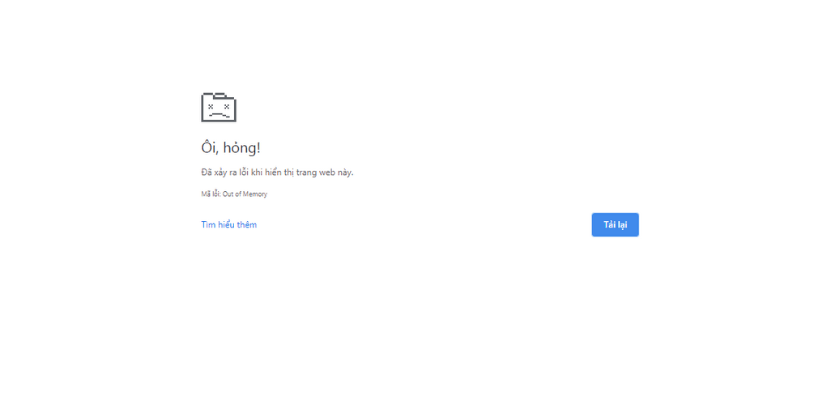 Cách khắc phục lỗi out of memory chi tiết