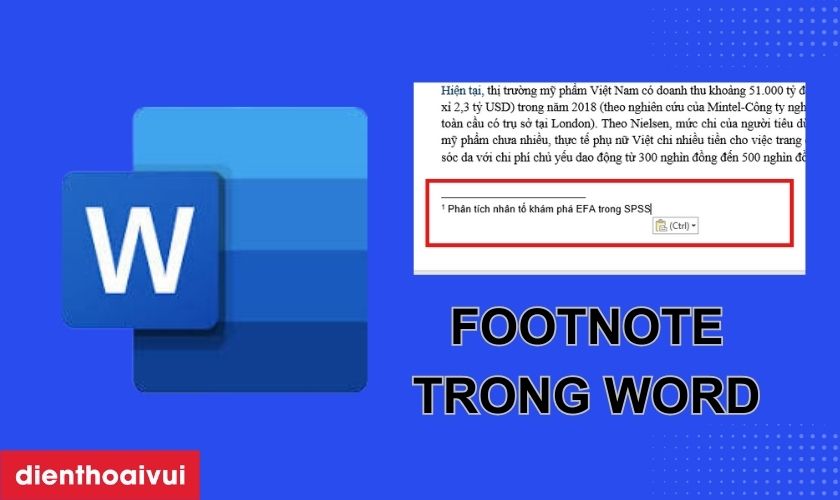 Footnote trong Word là gì, cách tạo Footnote trong tiểu luận