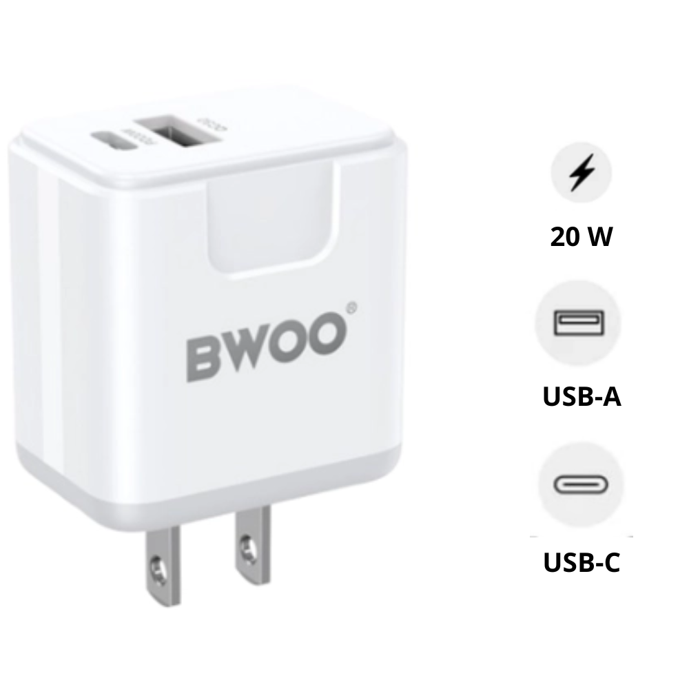 Sạc nhanh BWOO 3 cổng (USB-A + 2 USB-C) 65W GAN US CDA166 chính hãng | Lấy liền