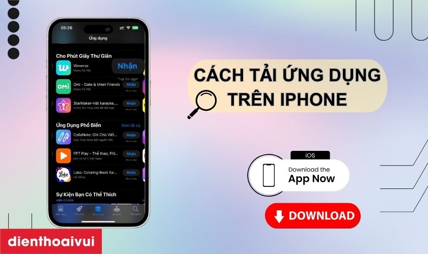 Cách tải ứng dụng trên iPhone không cần mật khẩu ID Apple