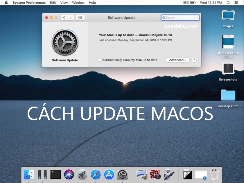 Cách cập nhật Mac OS update cho Macbook mới nhất từ A-Z 2025