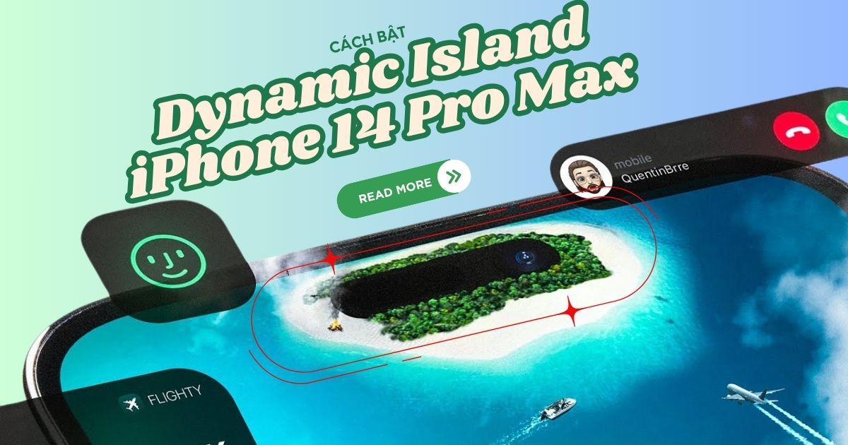 Cách bật Dynamic Island trên iPhone 14 Pro Max chi tiết