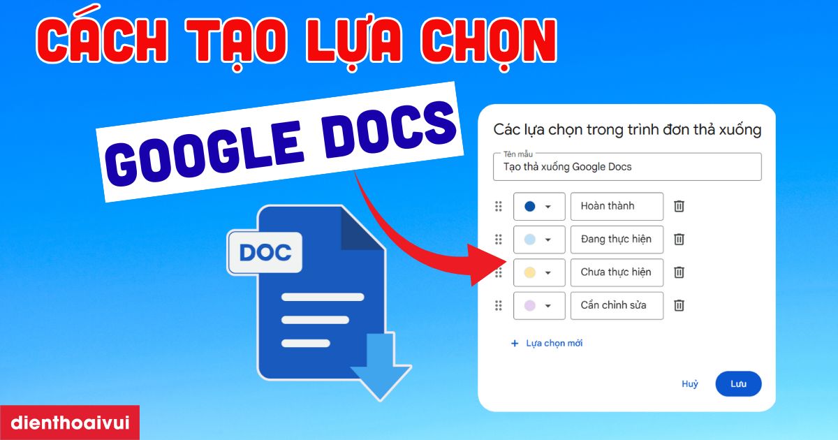 Cách tạo lựa chọn trong Google Docs đơn giản 2025