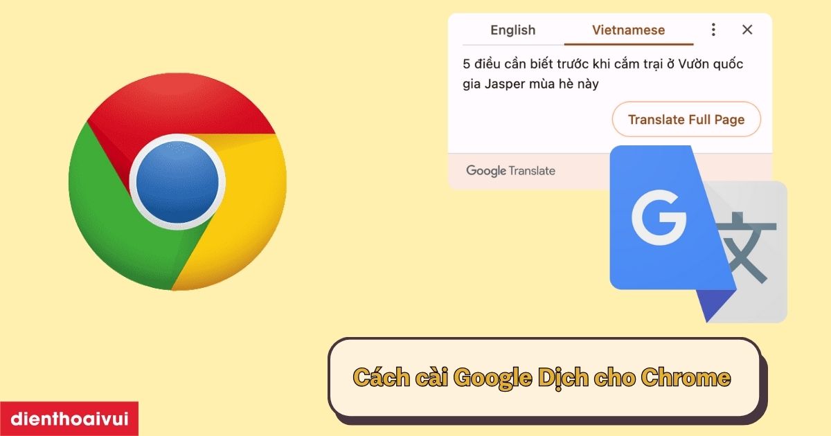 Cài Google Dịch cho Chrome nhanh chóng, đơn giản trong 3s