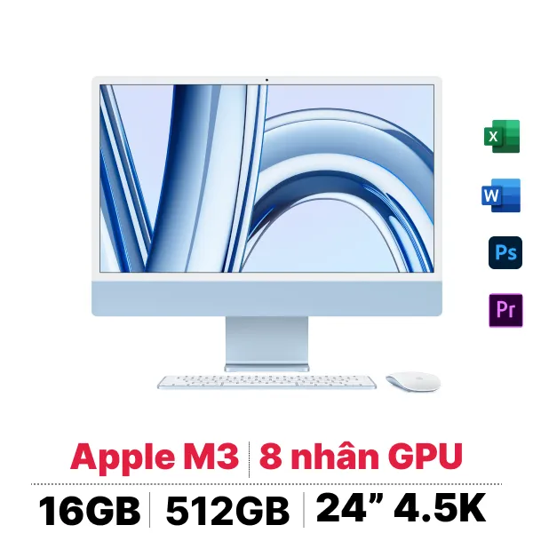 iMac M3 24 inch 16GB 512GB | Chính hãng Apple Việt Nam | Giá rẻ
