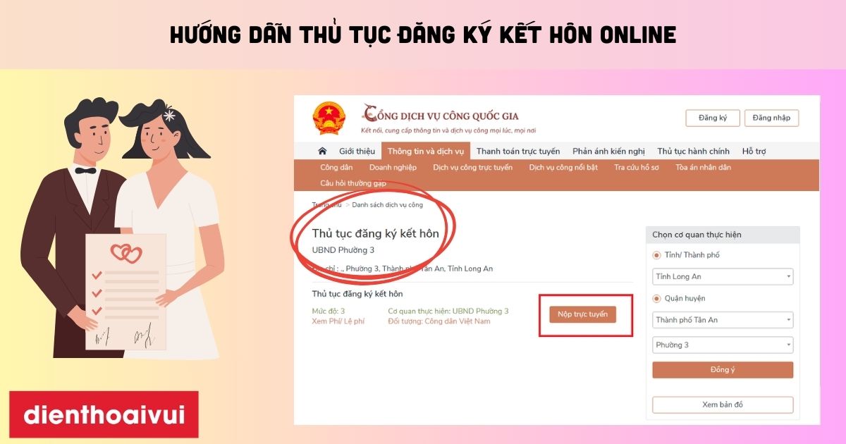 Đăng ký kết hôn Online: Thủ tục đăng ký kết hôn Online 2025