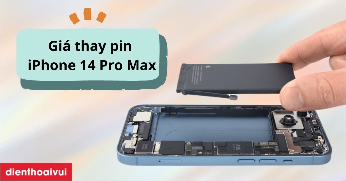 Bảng giá thay pin iPhone 14 Pro Max chính hãng tháng 10 2025