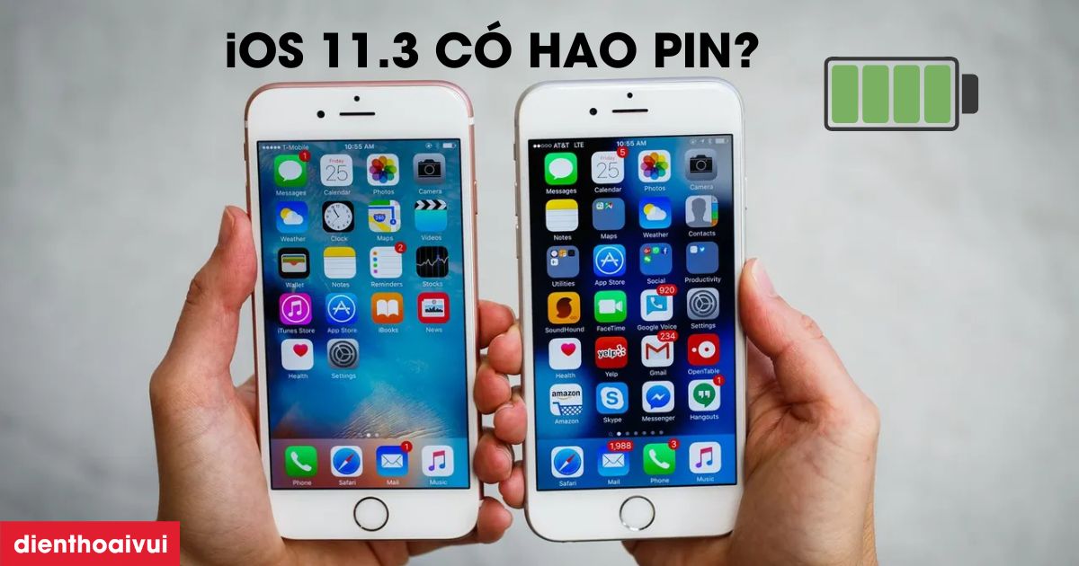 iOS 11.3 có hao pin không? Có nên cập nhật iOS 11.3?