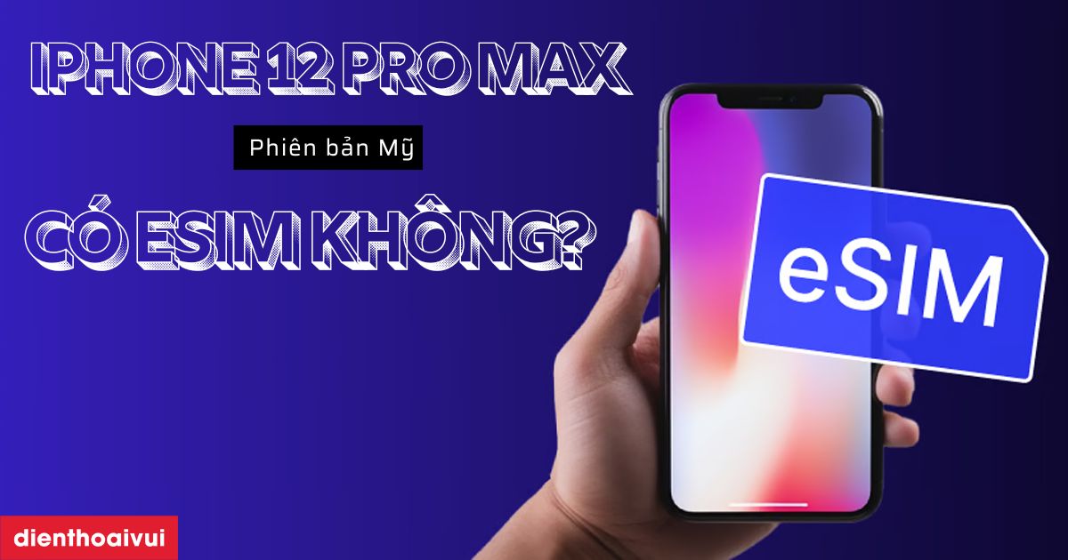iPhone 12 Pro Max bản Mỹ có eSIM không? Có mấy SIM?