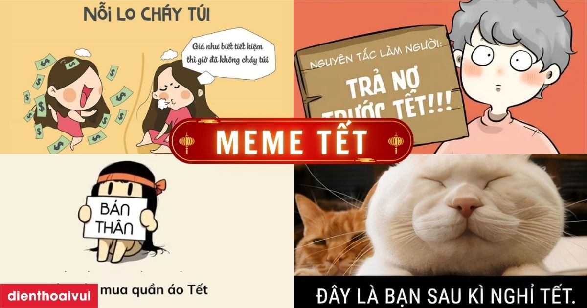 1.000+ meme Tết 2026 xuân Bính Ngọ hài hước, vui nhộn
