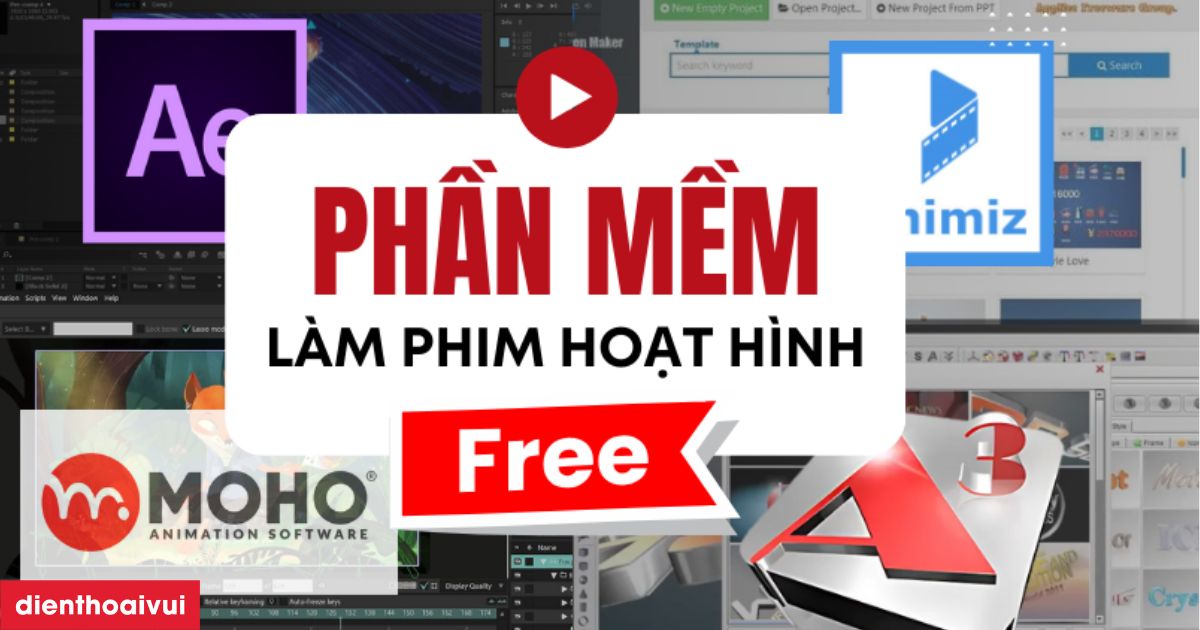 10 phần mềm làm phim hoạt hình miễn phí đẹp nhất 2025