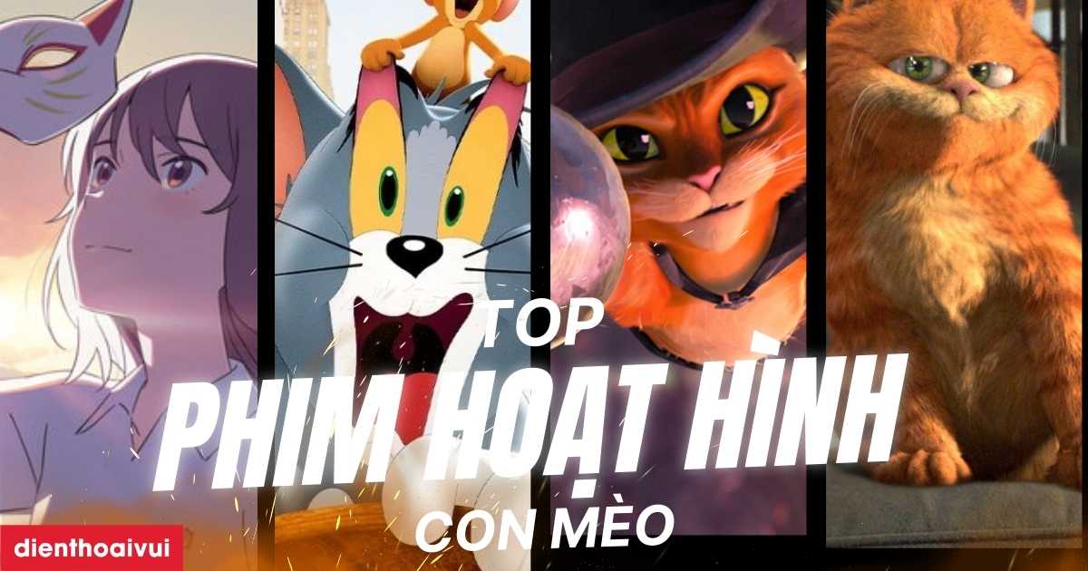 20 phim hoạt hình con mèo đen, mèo cam hay nhất 2026