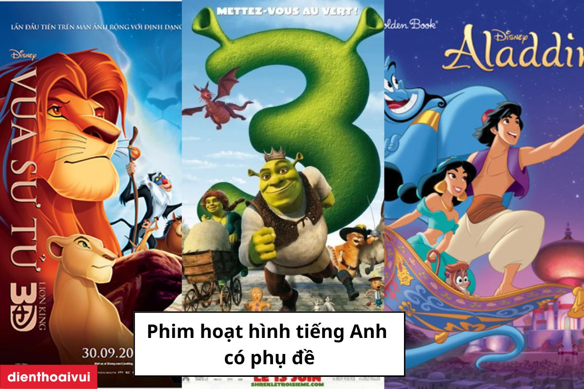 Top phim hoạt hình tiếng Anh có phụ đề song ngữ hay 2025