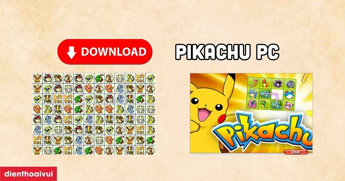 Pikachu Download PC | Cách Download Pikachu cổ điển cho PC