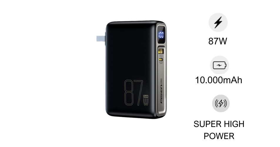 Pin dự phòng Pisen Pro Super High Power Box 10.000 mAh 87W chính hãng ...