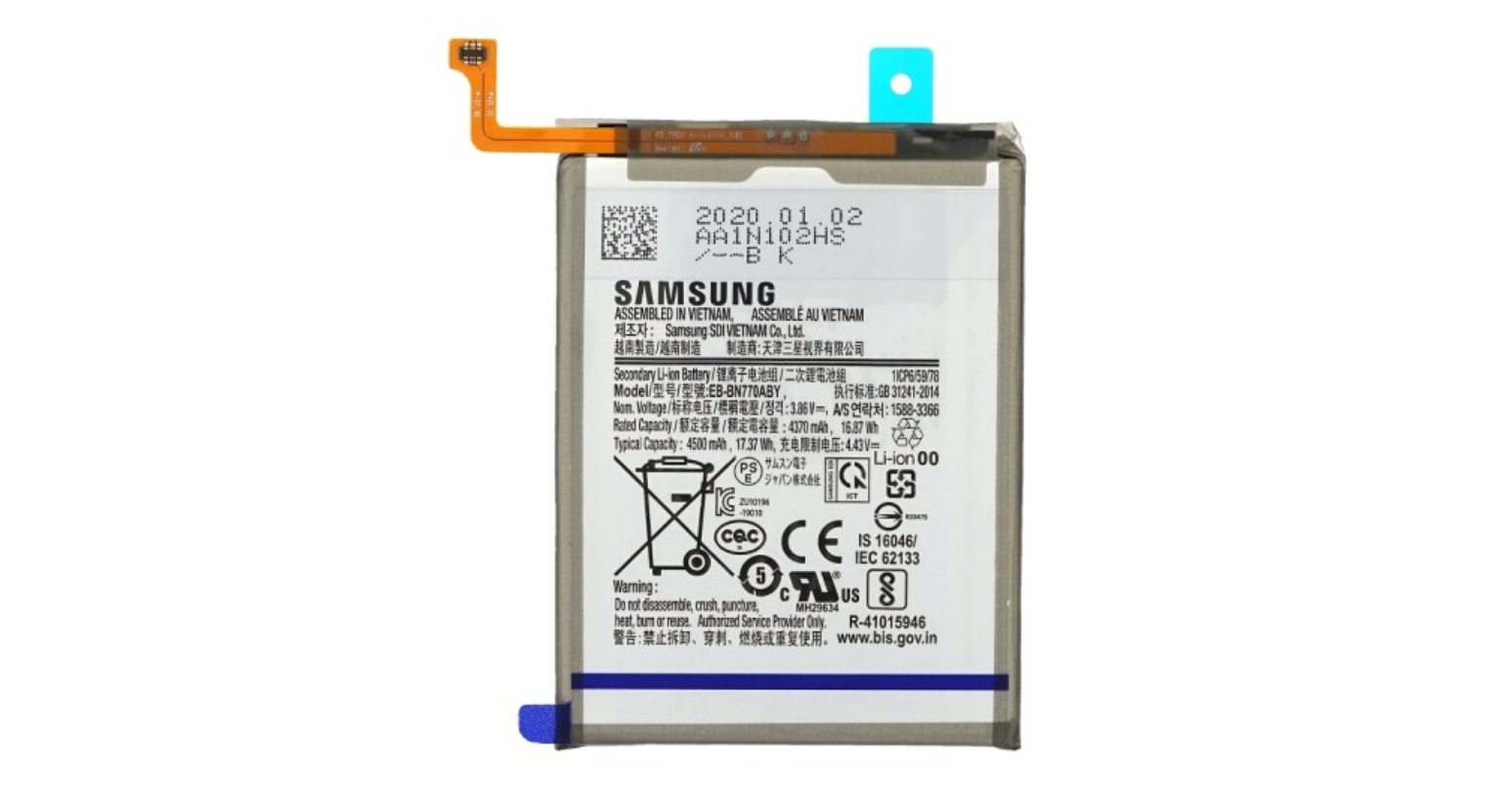 Thay pin Samsung Galaxy A71 chính hãng giá bao nhiêu HCM