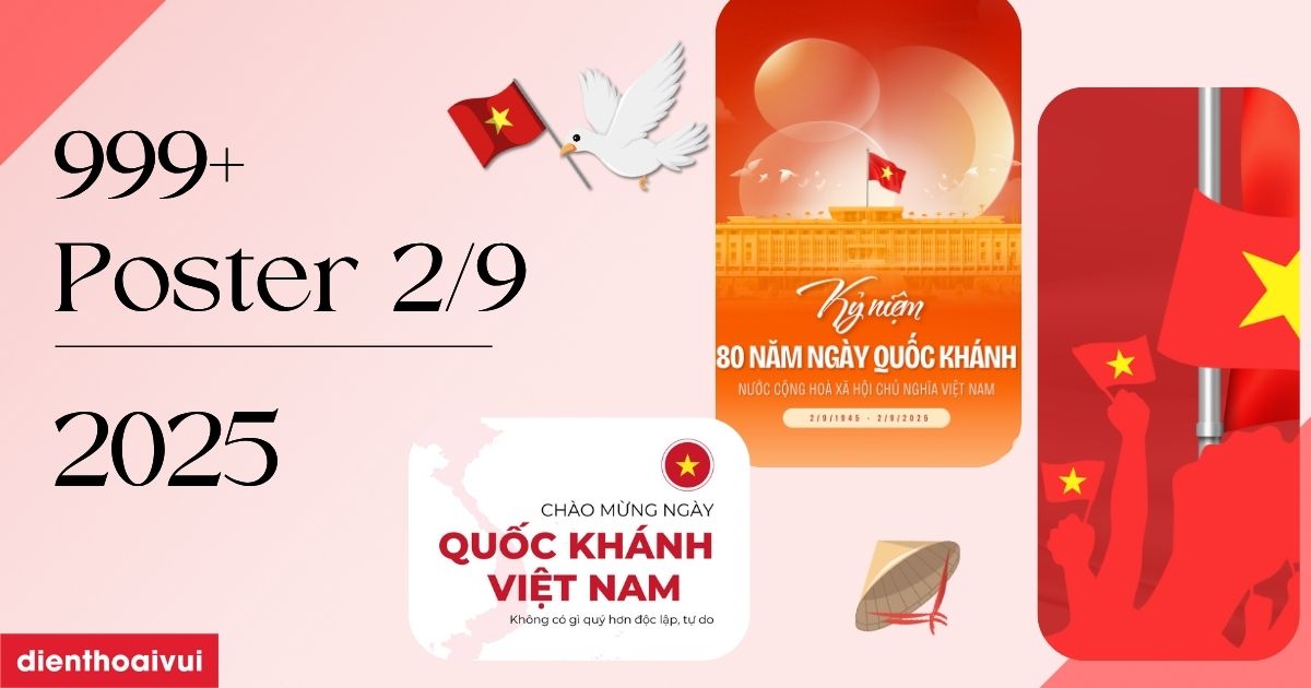 999+ poster 2/9, poster Quốc khánh đẹp, miễn phí 2025