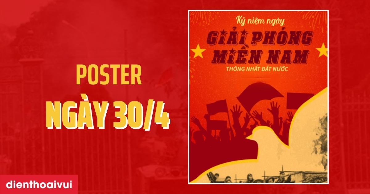 1000+ poster 30/4 1/5 2025 đa dạng chủ đề, miễn phí