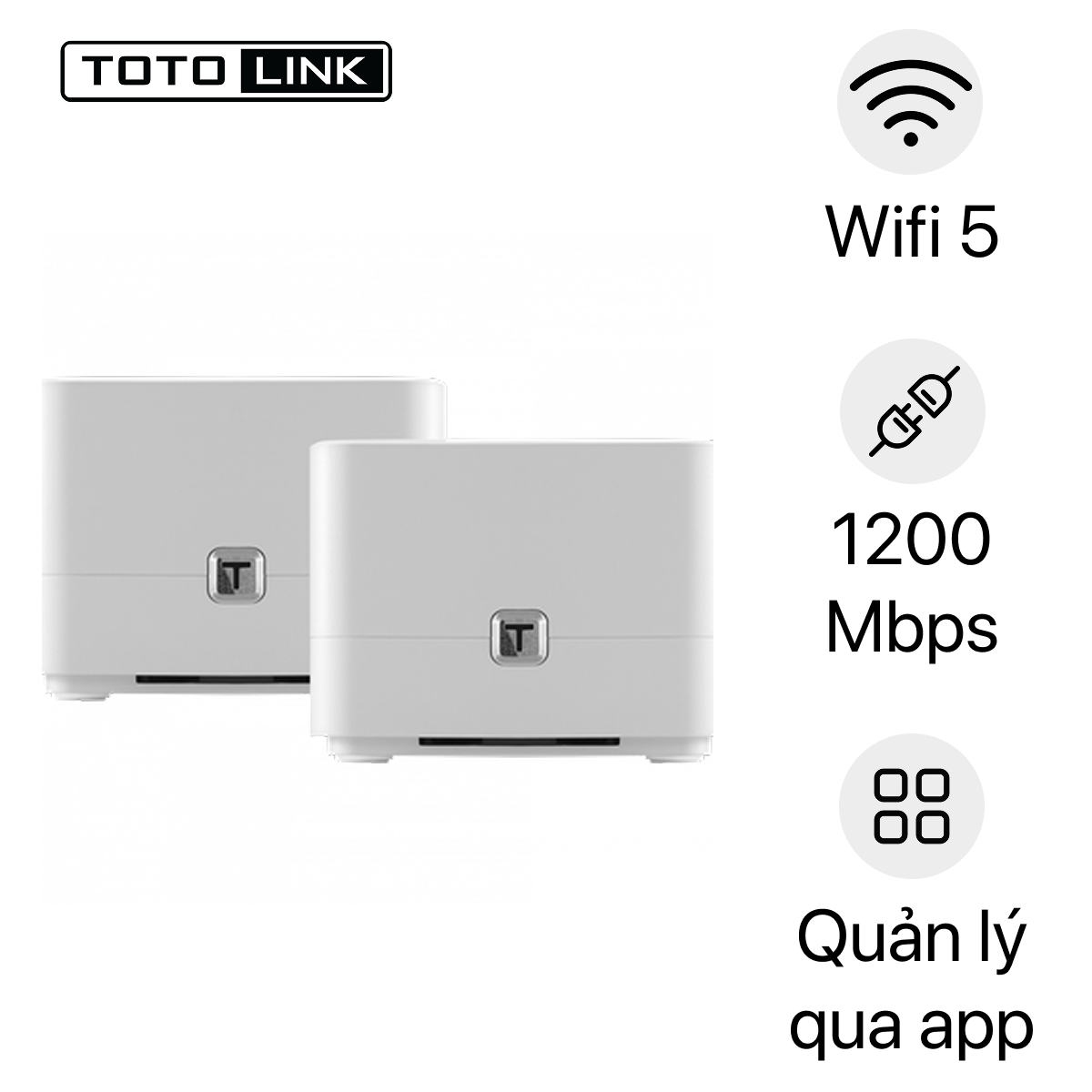 Bộ phát WiFi Mesh TOTOLINK AC1200 T6-V2 (2 PACK) | Giá rẻ