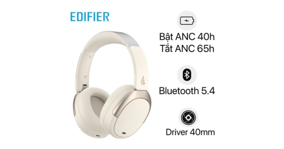 Tai nghe Bluetooth chụp tai Edifier W80 chính hãng | Lấy liền