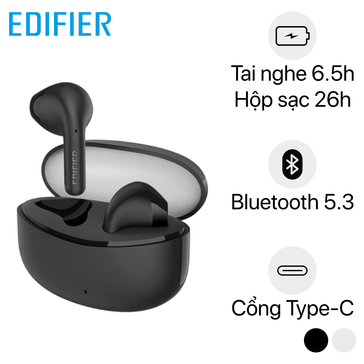 Tai nghe Bluetooth Edifier W110T chính hãng | Lấy liền