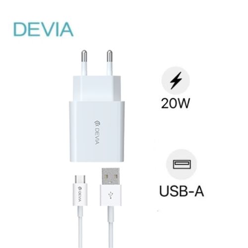 Củ sạc Devia Smart Series EU Suit V2 kèm cáp Micro USB giá rẻ