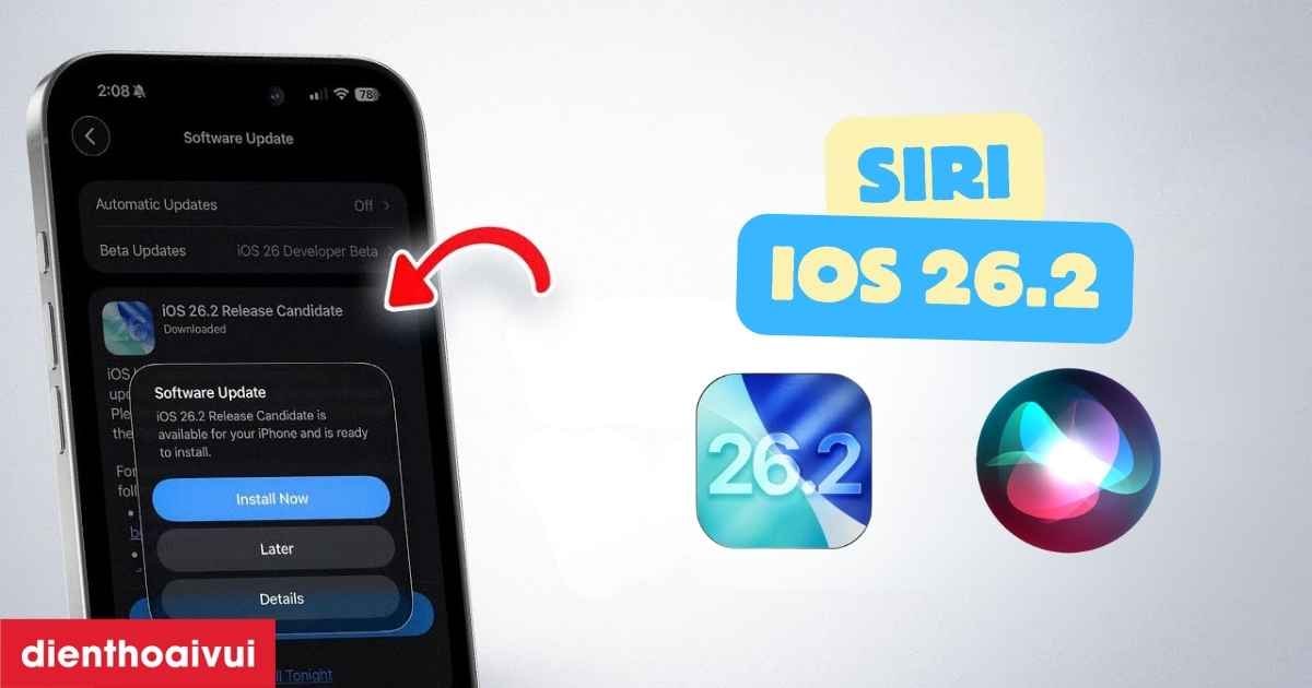 Siri iOS 26.2 có những thay đổi gì? Đánh giá Siri iOS 26.2