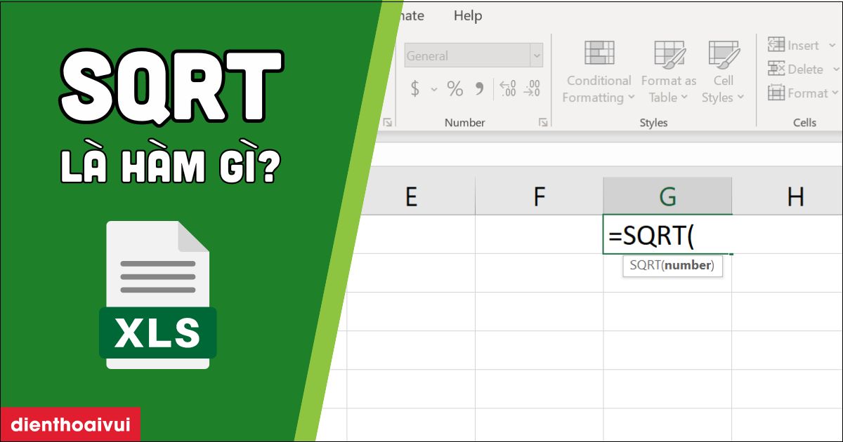 SQRT là hàm gì trong Excel? Công thức và ví dụ cụ thể 2025