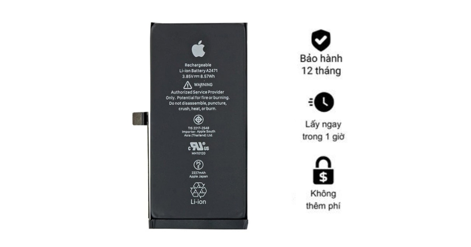 Thay pin iPhone 14 Pro Max lấy liền, giá tốt T12