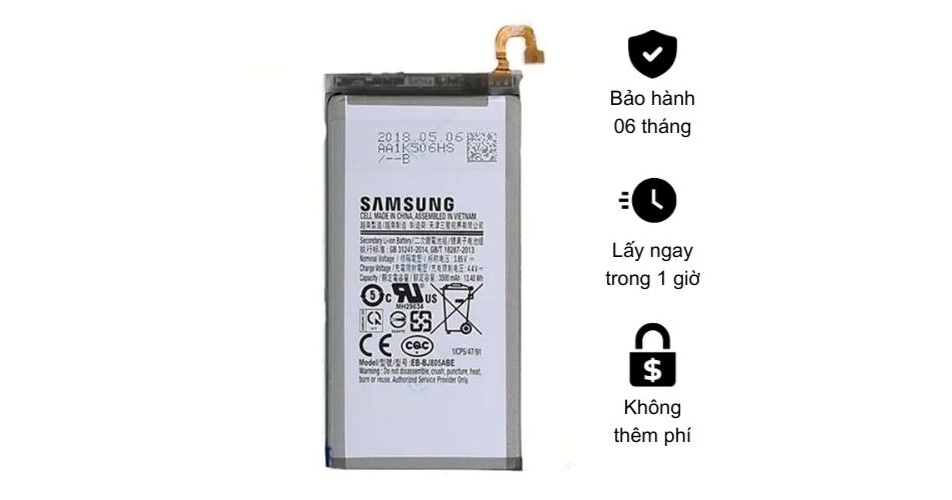 Thay pin Samsung Galaxy J8 Plus
