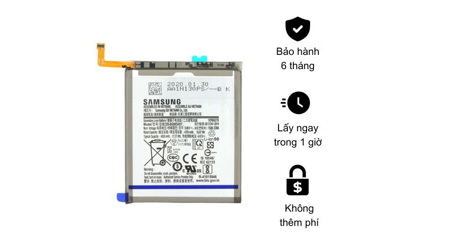 Thay pin Samsung Galaxy S23 Plus chính hãng | Lấy liền