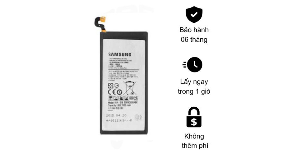 Thay pin Samsung Galaxy S6 chính hãng | Giá rẻ tại HCM, HN