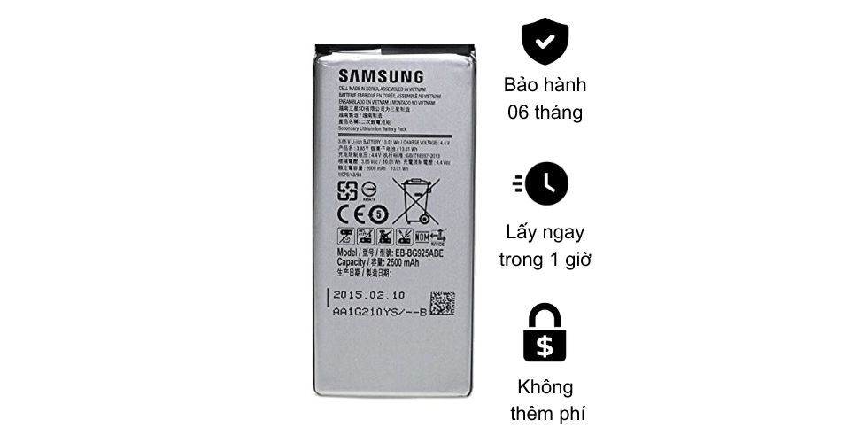 Thay pin Samsung S6 Edge giá rẻ, uy tín chất lượng nhất 2026