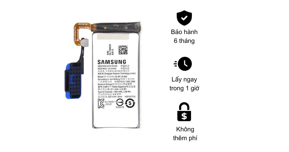Thay Pin Samsung Galaxy Z Flip 4 Chính Hãng Lấy Liền 2025