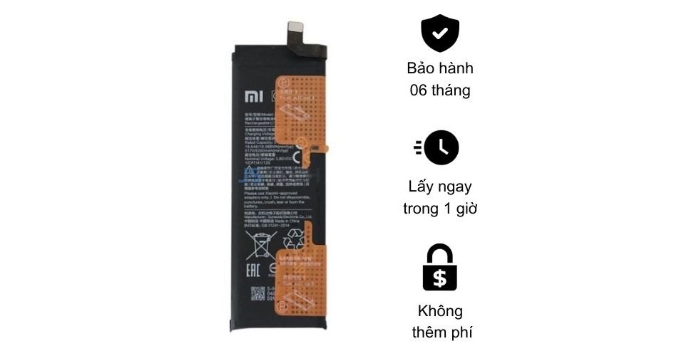 Thay pin Xiaomi Mi Note 10 Pro hàng chất lượng | Xuất VAT đầy đủ