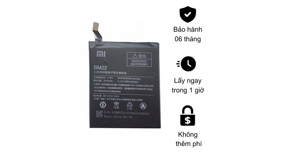 Thay pin Xiaomi Redmi Note 4X Chính hãng | Giá rẻ | Lấy Ngay - Bảng giá