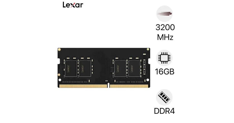 RAM laptop Lexar DDR4 16GB Bus 3200MHz dung lượng cao