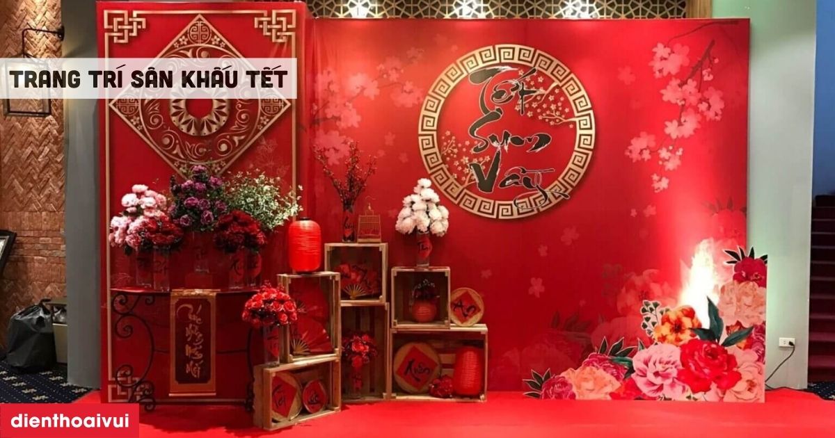 50+ cách trang trí sân khấu Tết 2025 độc đáo, rực rỡ