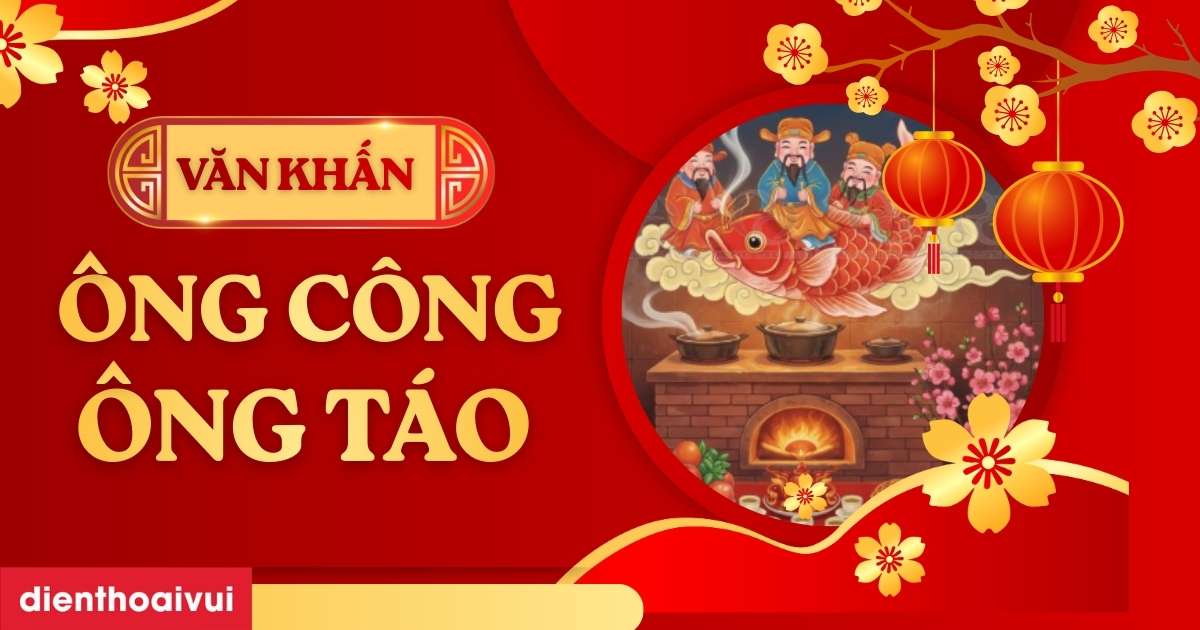 Bài cúng, văn khấn ông Công ông Táo 2026 Bính Ngọ
